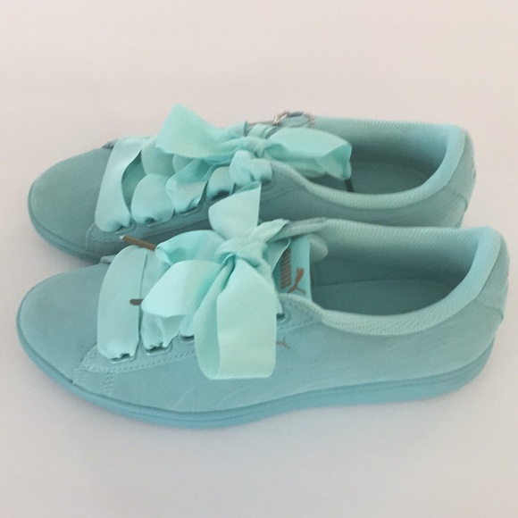 Puma | Shoes | Puma Vikky Ribbon Aruba Blue | Poshmark